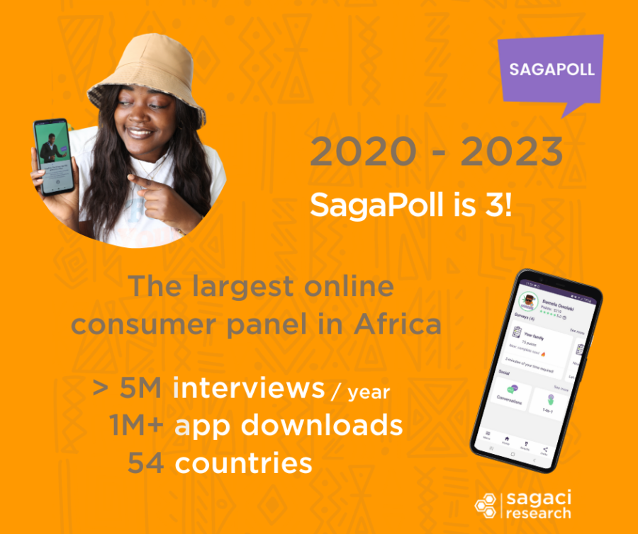 SagaPoll, the largest online consumer panel in Africa, is turning 3 ...